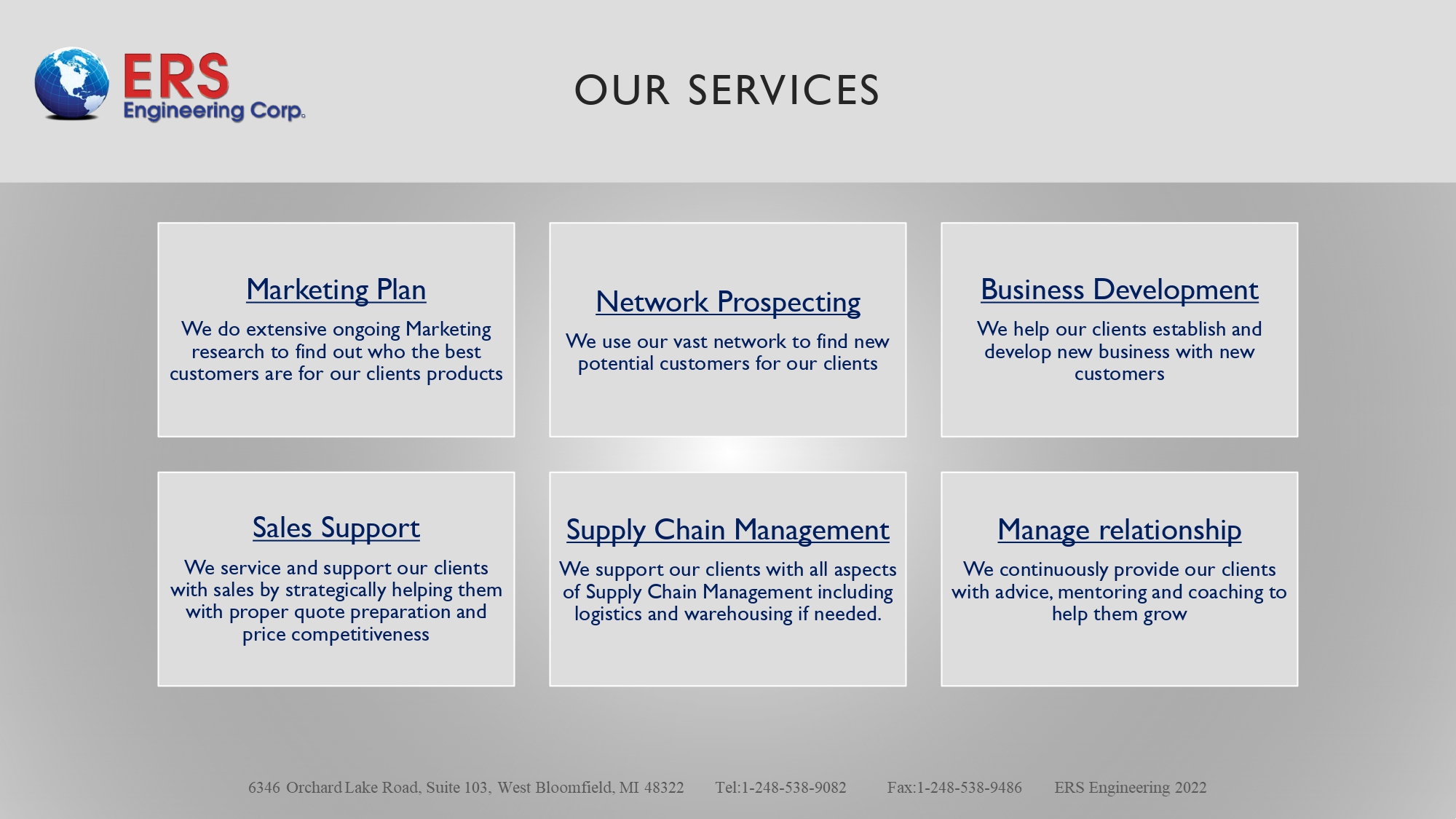 Manufacturing Representation